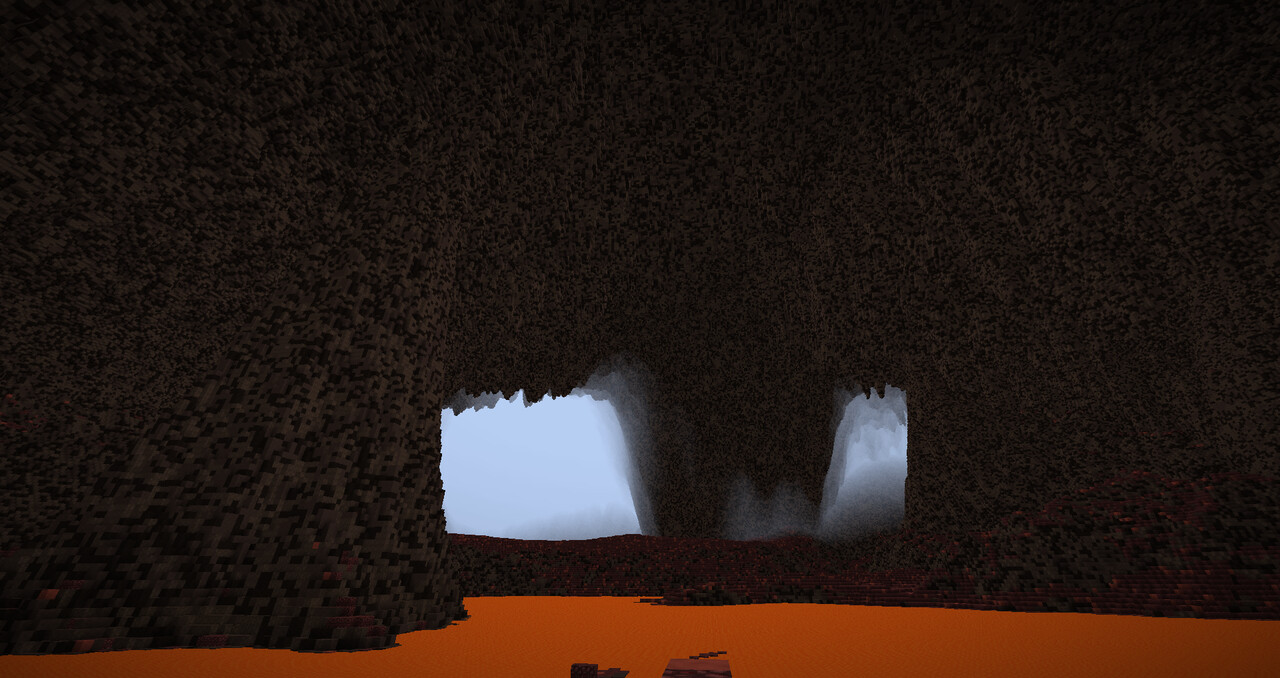 Large Nether Themed Cave (1024x1024) Minecraft Map