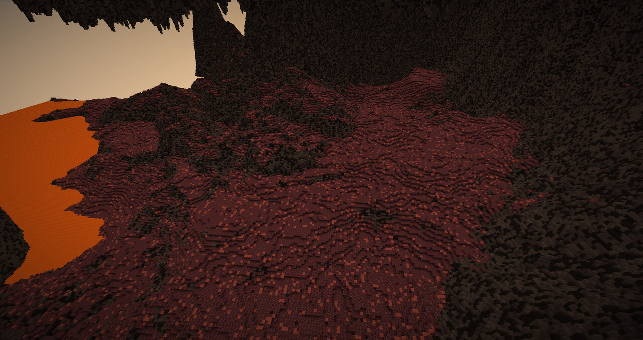 Large Nether Themed Cave (1024x1024) Minecraft Map