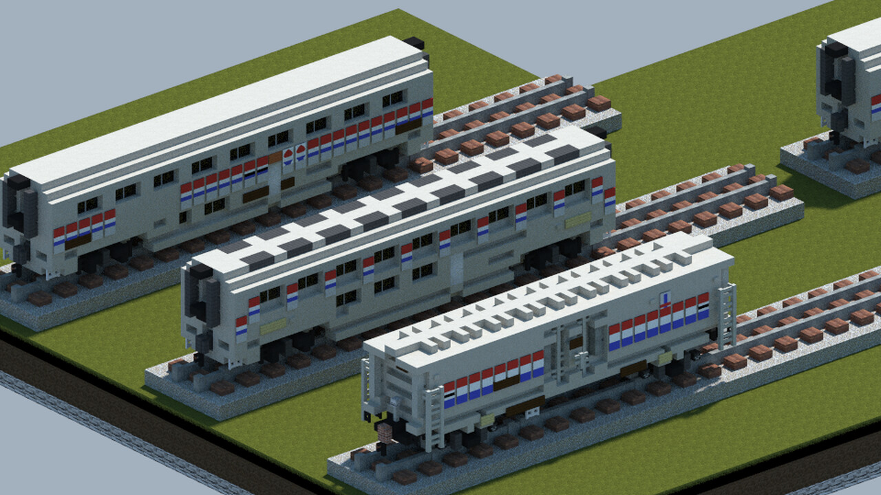 Amtrak Superliner set, Phase III [With download] Minecraft Map
