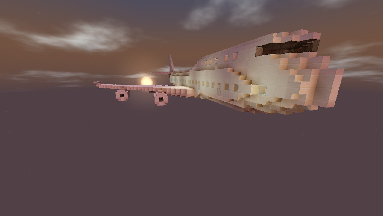Boeing 747 Minecraft Map