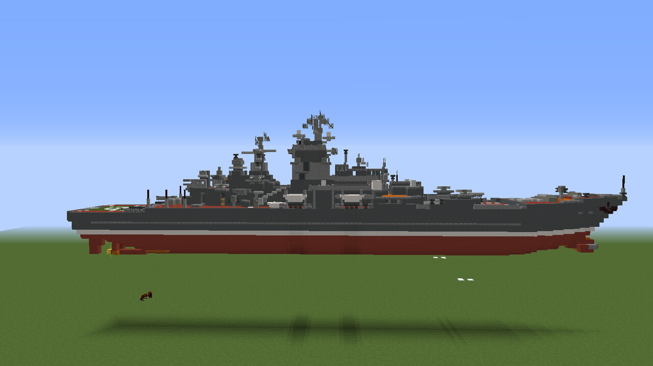 Kirov-class Soviet battlecruiser 1/2 scale Minecraft Map