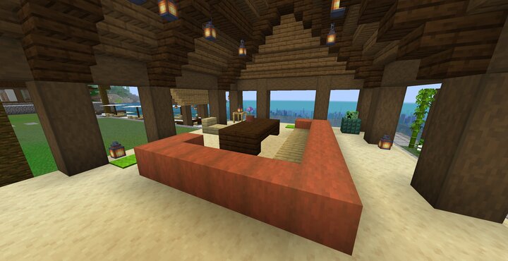 Tropical Beach House Minecraft Map