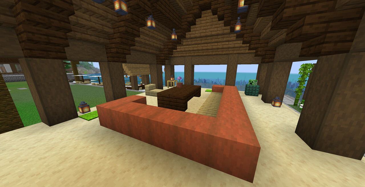 Tropical Beach House Minecraft Map