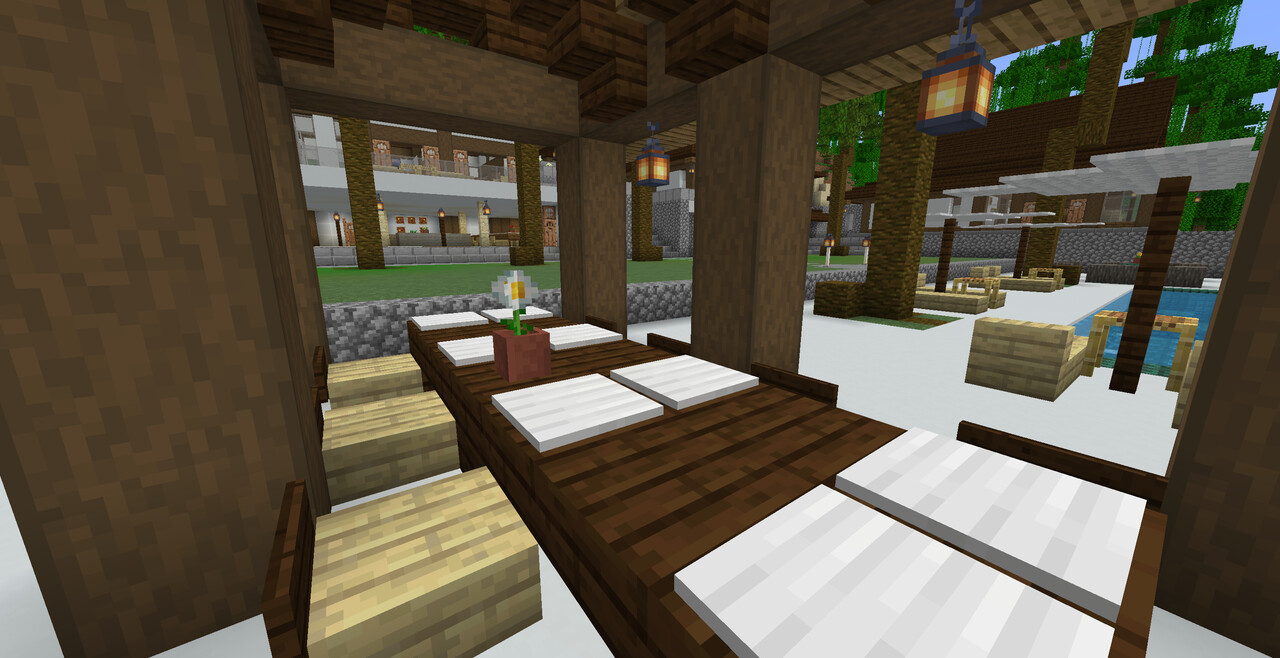 Tropical Beach House Minecraft Map