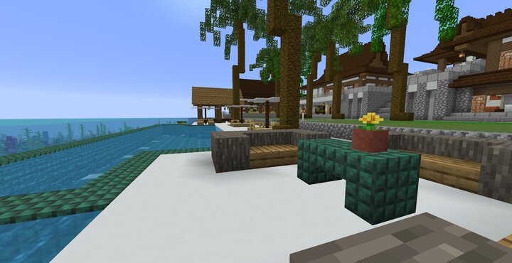 Tropical Beach House Minecraft Map
