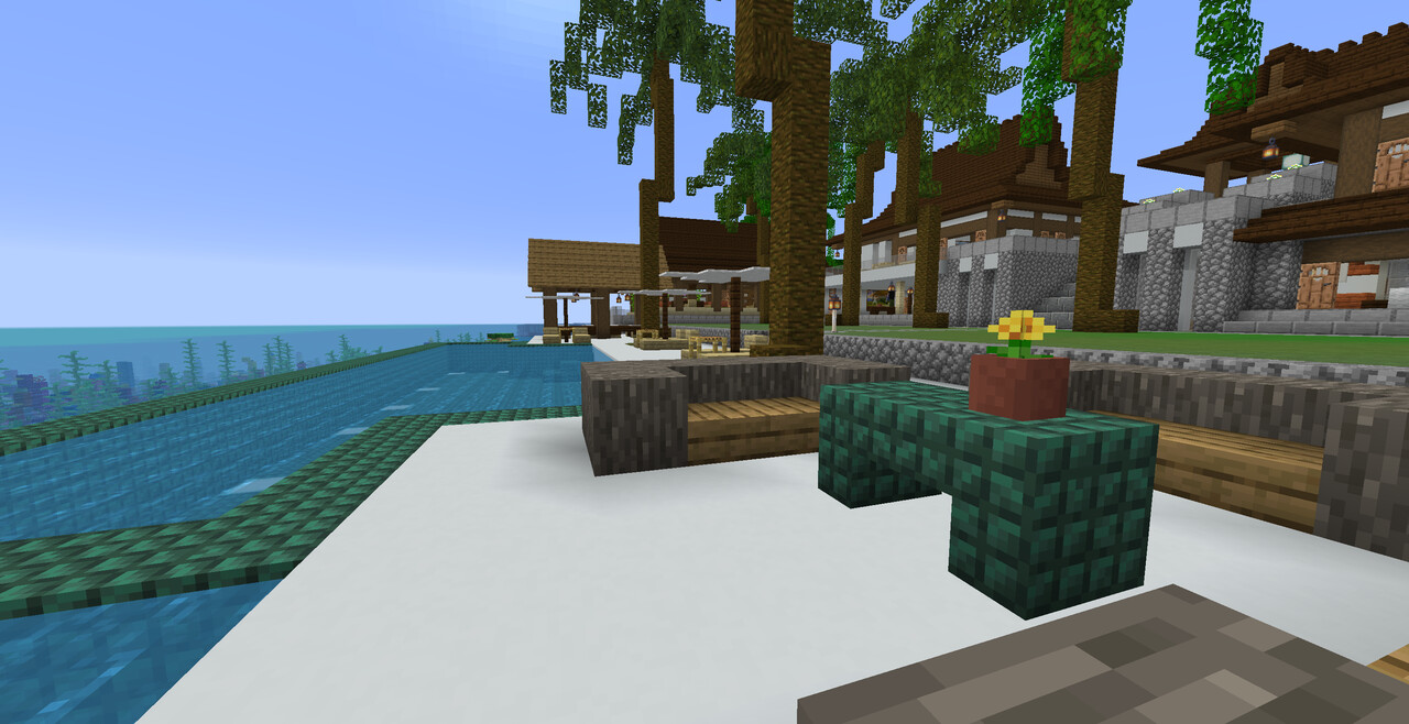 Tropical Beach House Minecraft Map