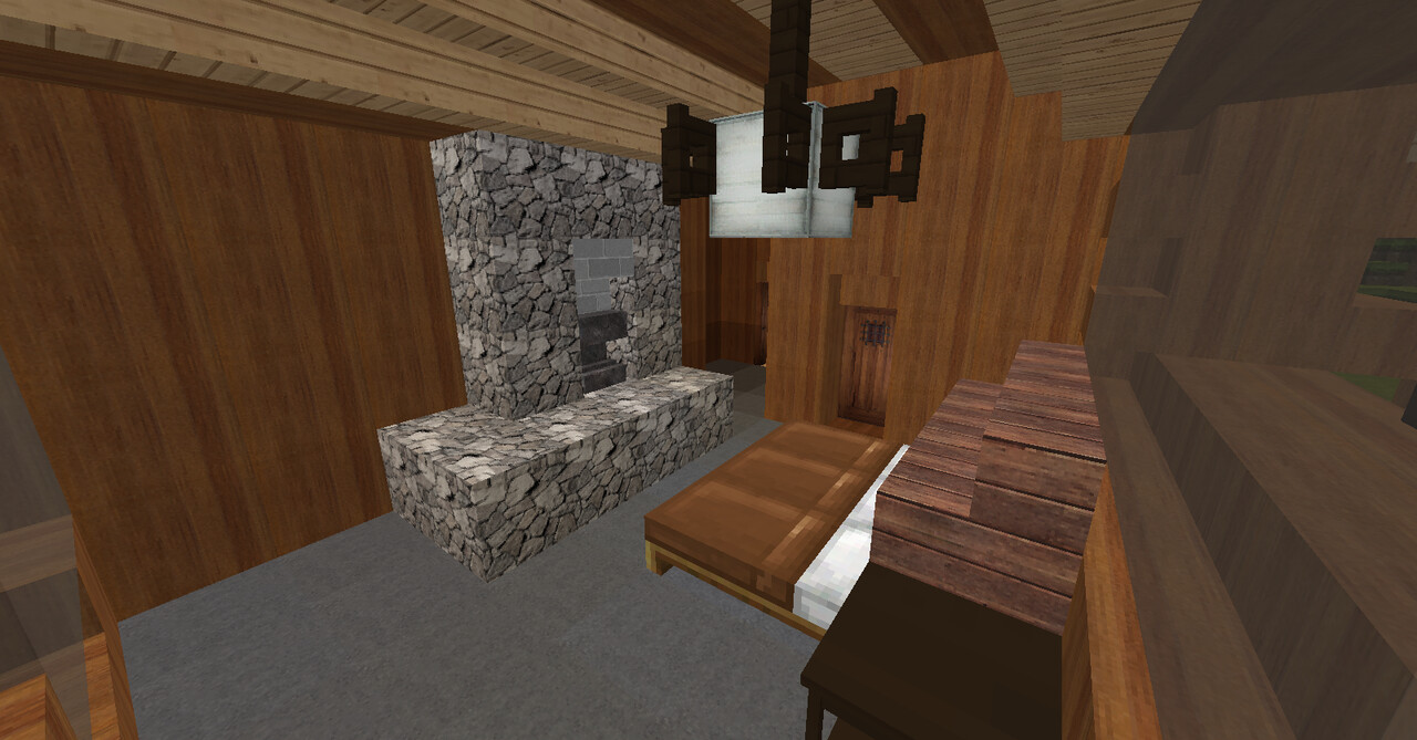 Lakeview, Log home #1 [With full interior and download] Minecraft Map