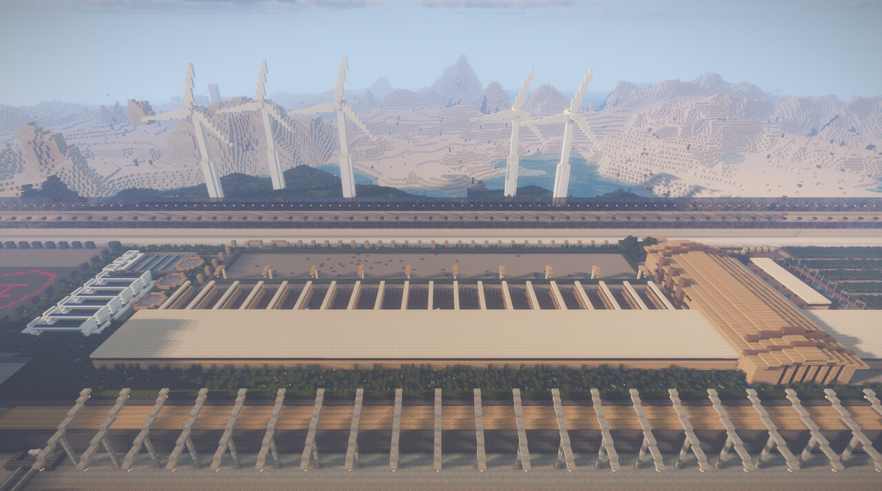 Rosalie Family Farm | Solar Wind Power Plants Minecraft Map