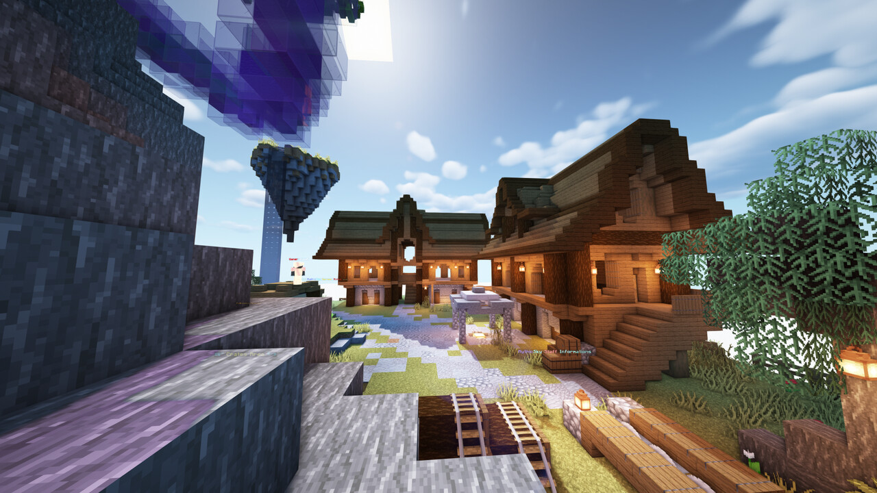 Mythic Sky Server Spawn Build Minecraft Map