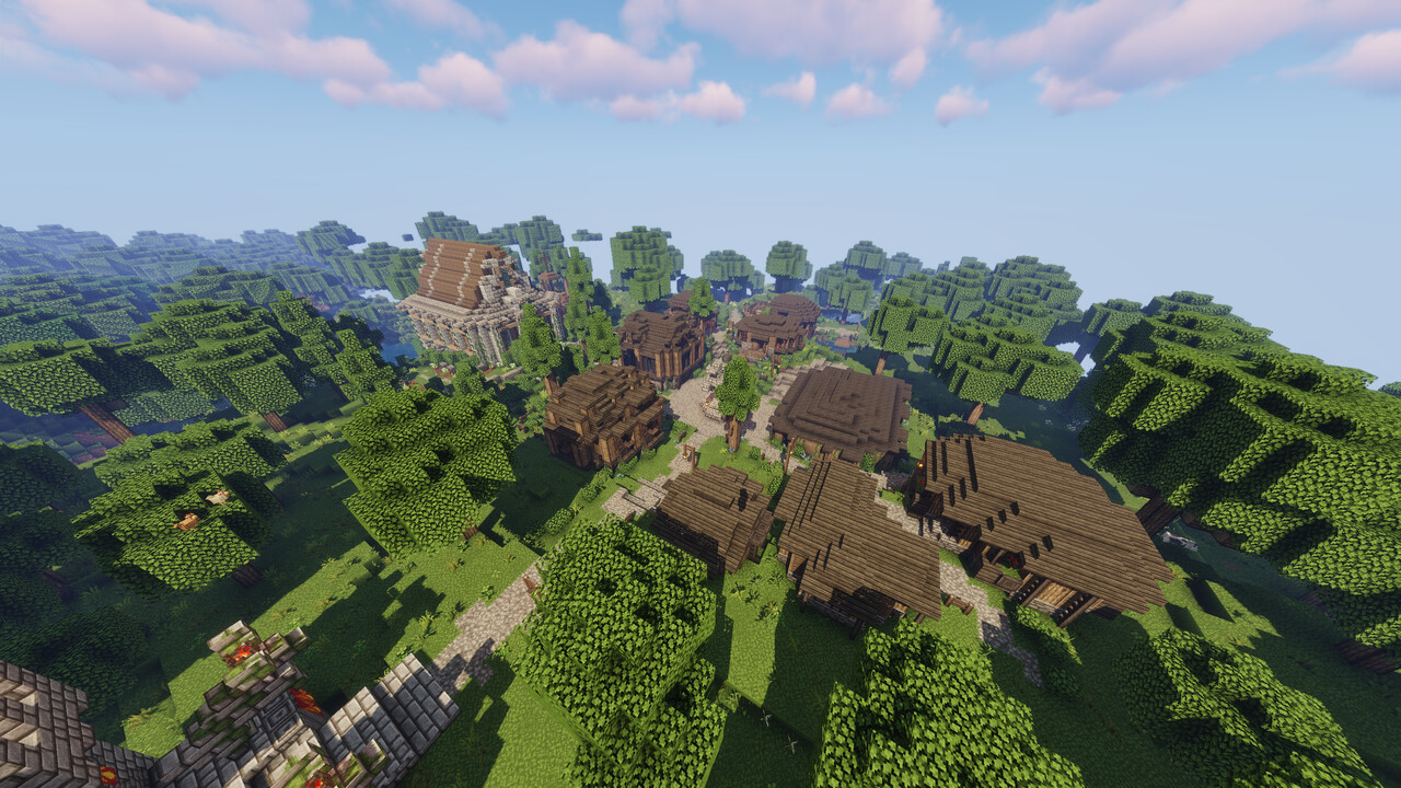 Medieval village and castle map minecraft 1-12-2 - mojovere