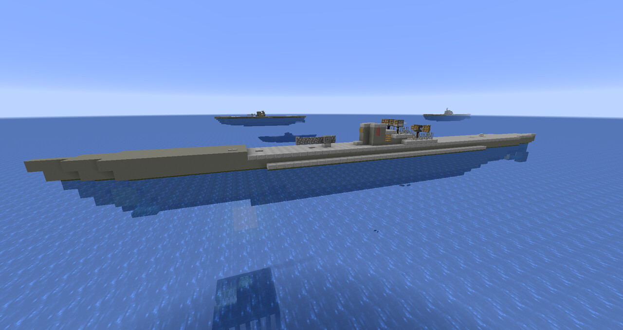 All types of WW2 germany submarines and their modifications (Full interior; 1:1 scale) Minecraft Map
