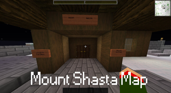 Mount Shasta, California Minecraft Map