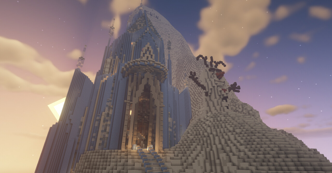 Elsa's Castle (Frozen) Minecraft Map