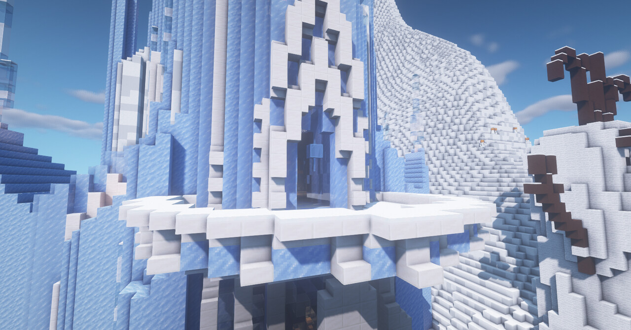 Elsa's Castle (Frozen) Minecraft Map