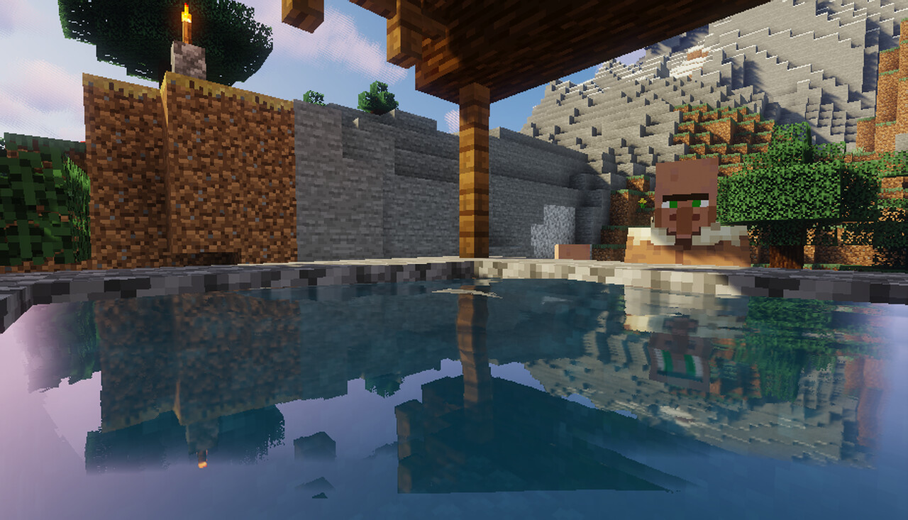 Taiga village Minecraft Map