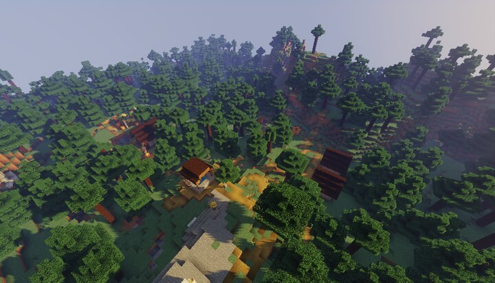 Taiga village Minecraft Map