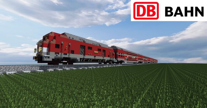 German Bombardier Double-deck Coach Train DB [Full Interior] Minecraft Map