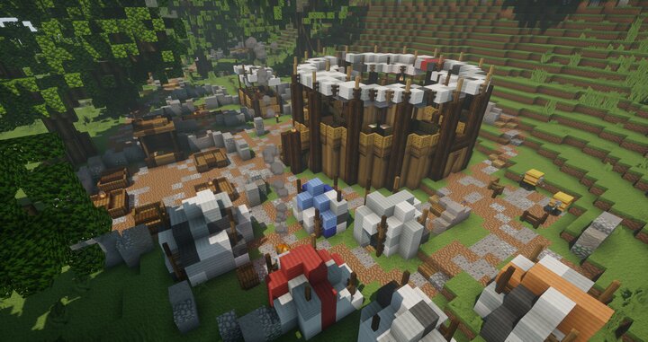 A medieval event area in Minecraft | Arcadia Minecraft Map