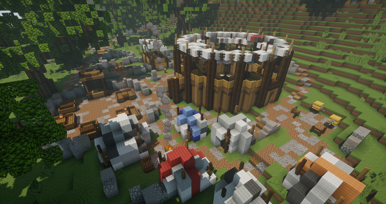 A medieval event area in Minecraft | Arcadia Minecraft Map