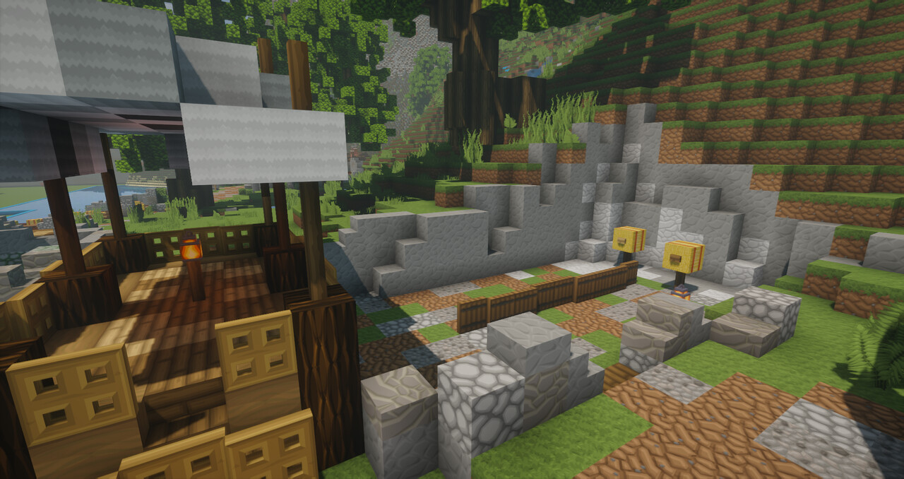 A medieval event area in Minecraft | Arcadia Minecraft Map