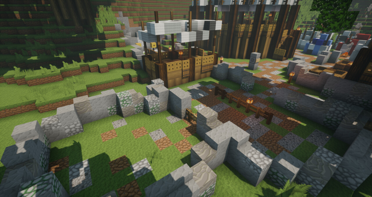 A medieval event area in Minecraft | Arcadia Minecraft Map