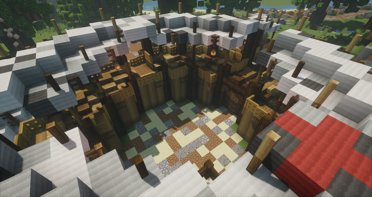 A medieval event area in Minecraft | Arcadia Minecraft Map