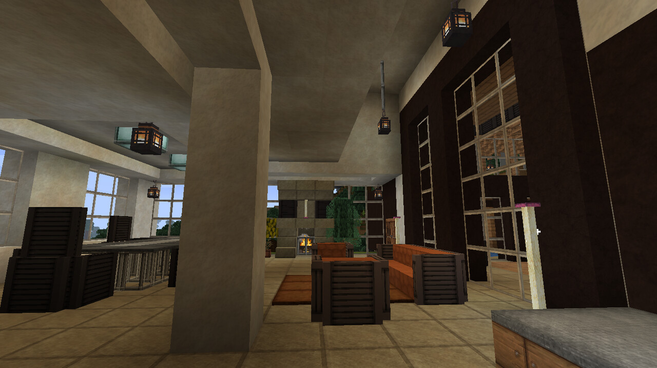 Modern House Interior Minecraft Map
