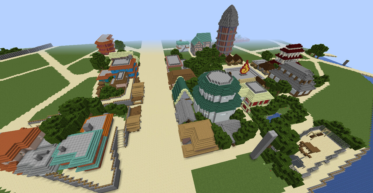 Naruto - The Land of Fire Minecraft Map