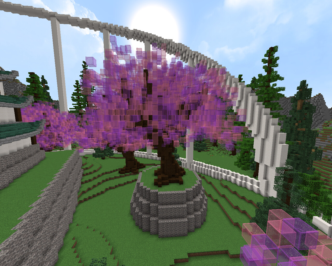 Diagonal Japanese Castle Minecraft Map