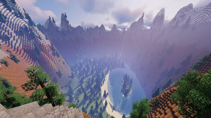 Enclosed Valley Minecraft Map