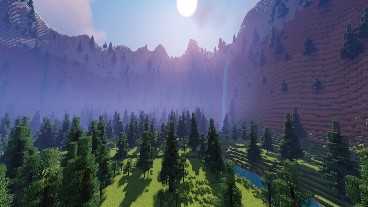 Enclosed Valley Minecraft Map