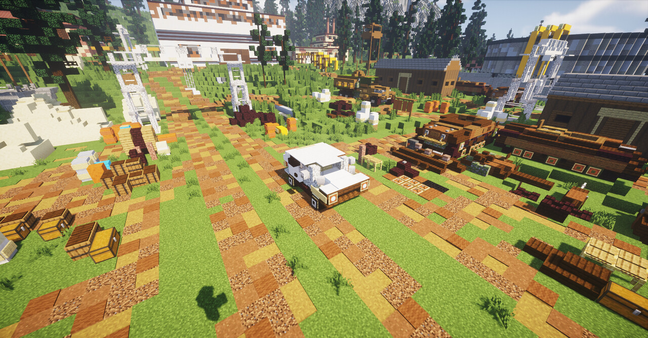 War Thunder Tank Hanger (Download) Minecraft Map