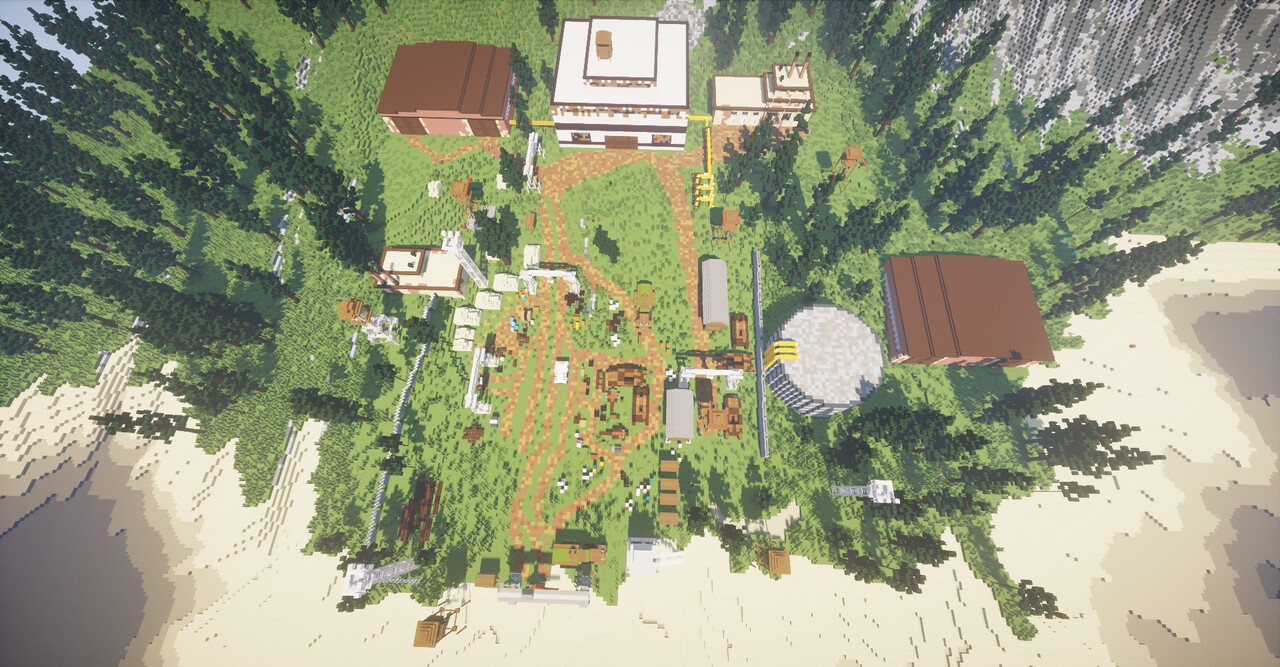 War Thunder Tank Hanger (Download) Minecraft Map