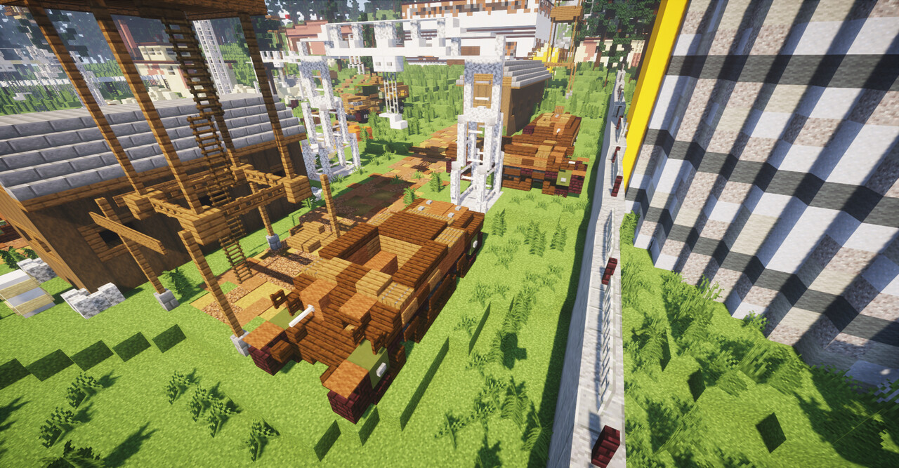 War Thunder Tank Hanger (Download) Minecraft Map