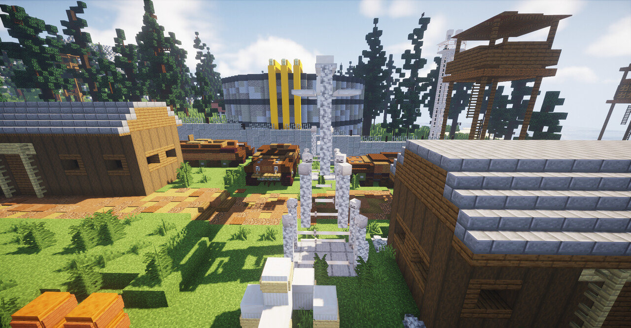 War Thunder Tank Hanger (Download) Minecraft Map