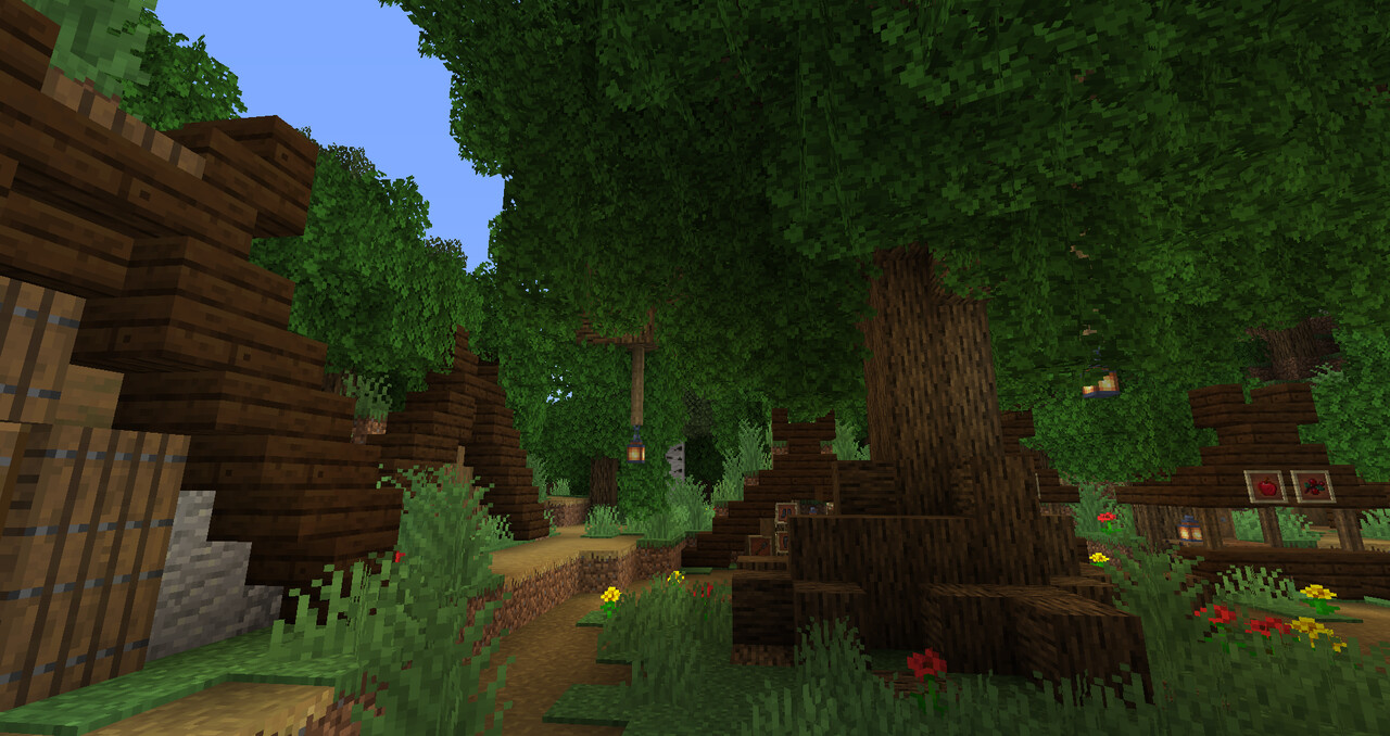 Norse inspired village in the woods Minecraft Map