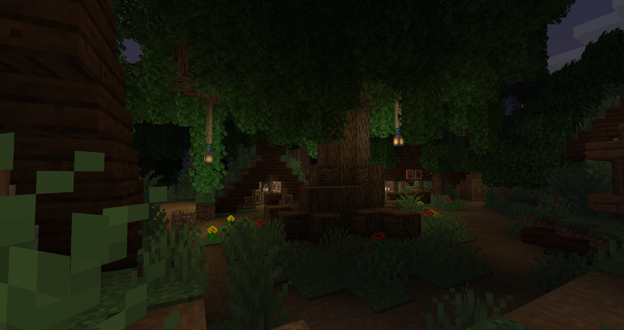 Norse inspired village in the woods Minecraft Map