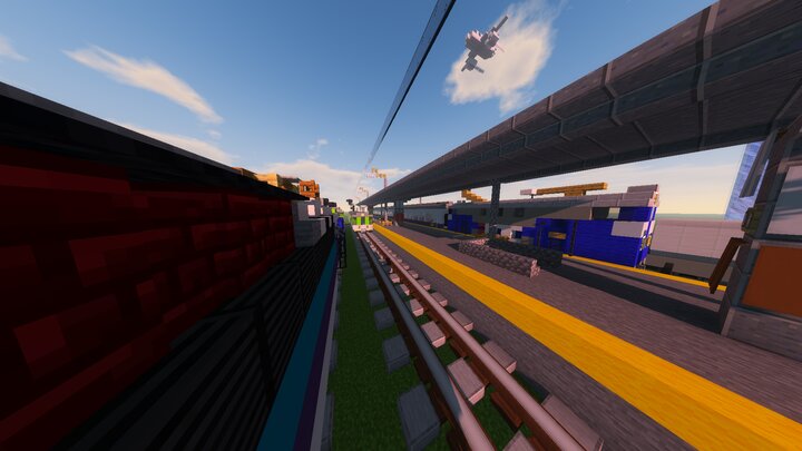 my buildings and pkp trains Minecraft Map