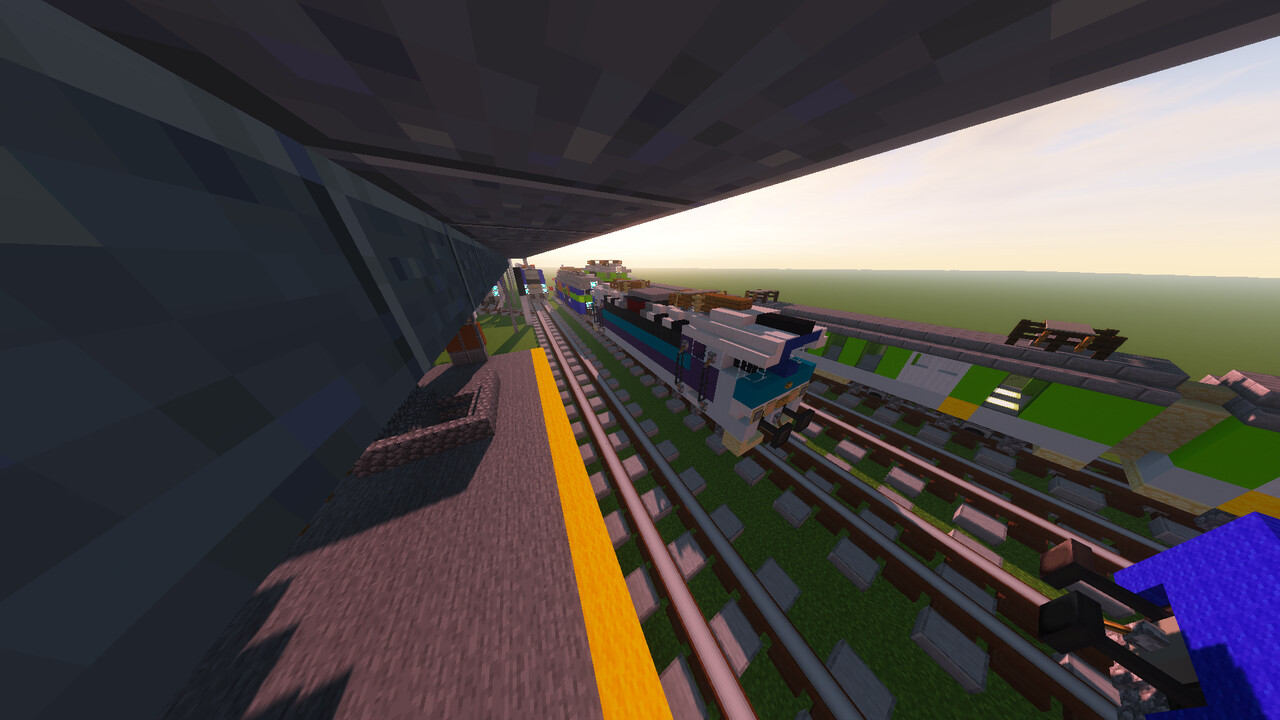 my buildings and pkp trains Minecraft Map