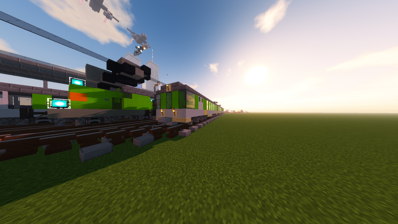 my buildings and pkp trains Minecraft Map