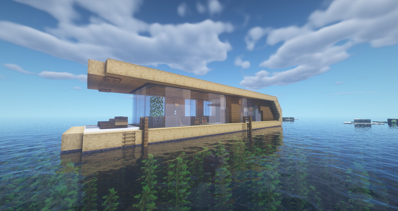 Замечательный Плавучий Дом || Wonderful Houseboat! Minecraft Map