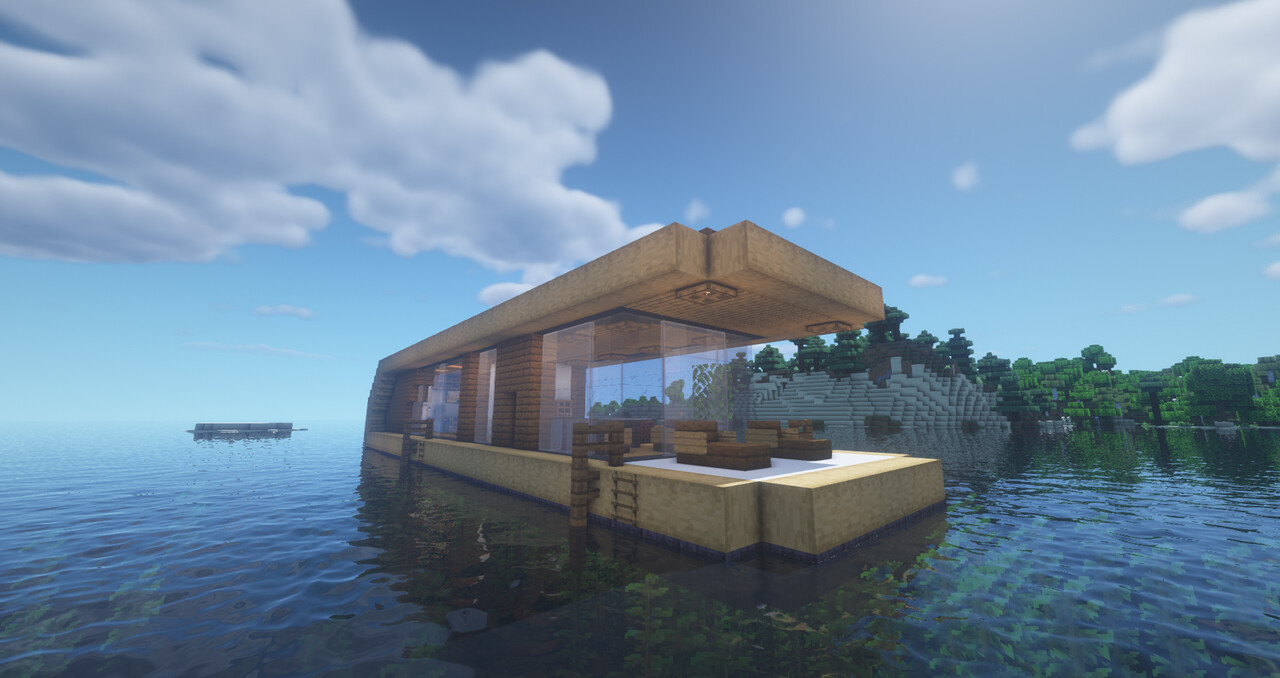 Замечательный Плавучий Дом || Wonderful Houseboat! Minecraft Map
