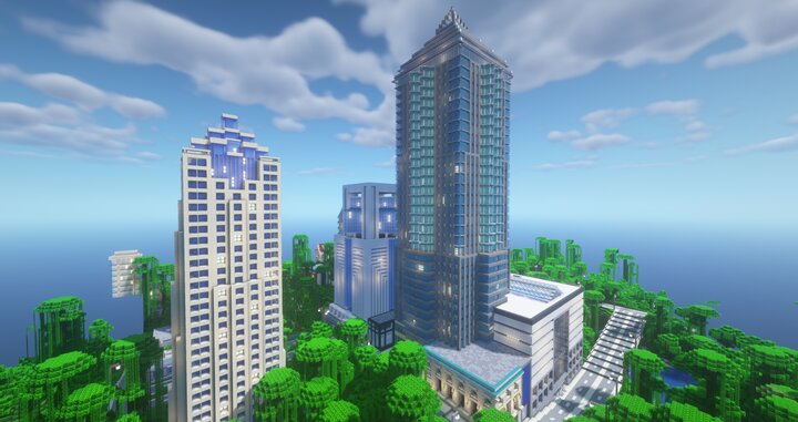 1:1 Montréal McGill tower Minecraft Map