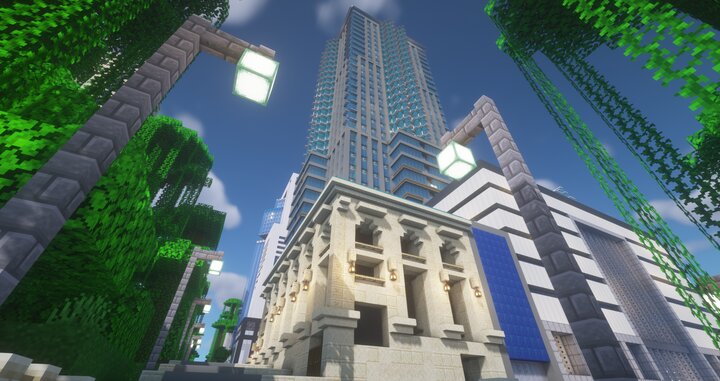 1:1 Montréal McGill tower Minecraft Map