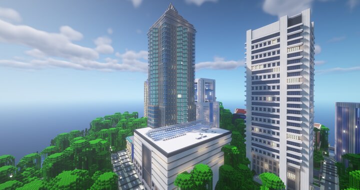 1:1 Montréal McGill tower Minecraft Map