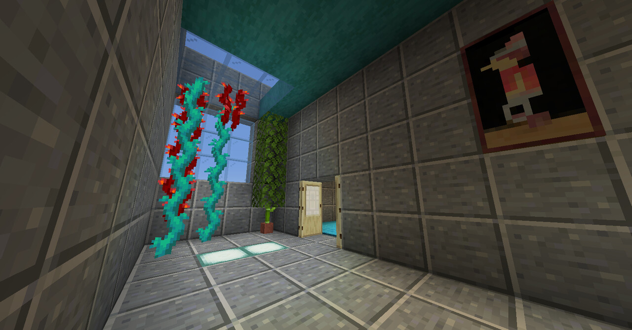 One part of terraced house Minecraft Map