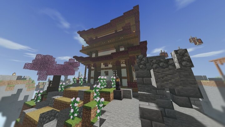 Flying Sakura Minecraft Map