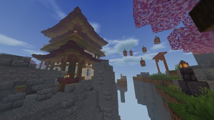 Flying Sakura Minecraft Map