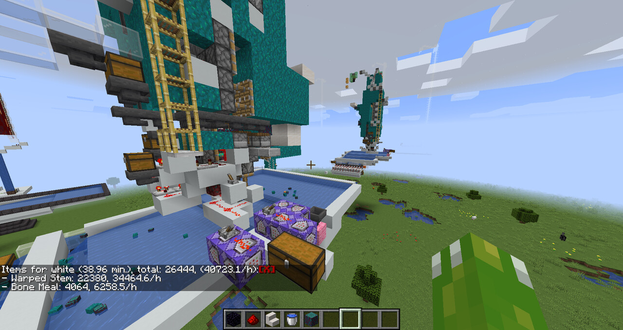 Simple Nether Tree Farm 4k Shroomlights/h Minecraft Map