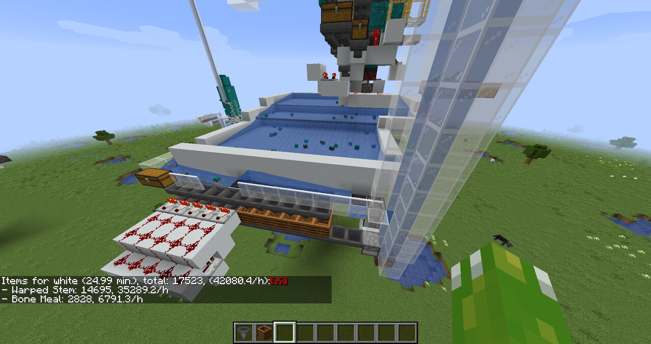 Simple Nether Tree Farm 4k Shroomlights/h Minecraft Map